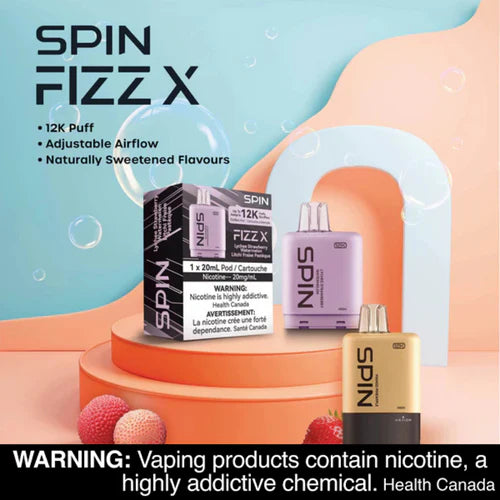 SPIN FIZZ X POD 12k: Elevating Vape Innovation – 7Percent Distribution