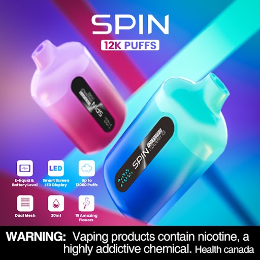 SPIN 12K Disposable Vape: Redefining Vaping Excellence – 7Percent ...